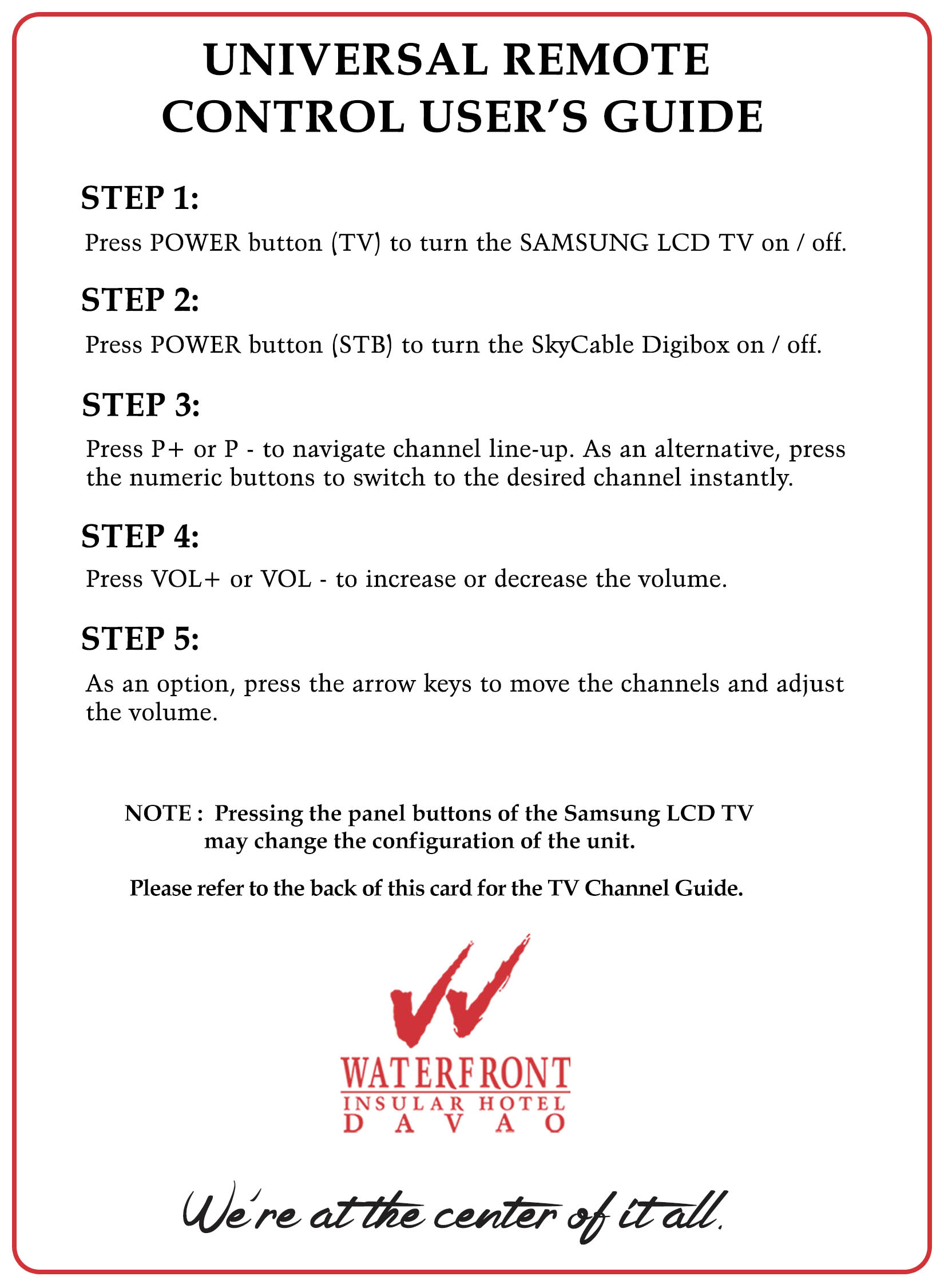 WIHD – TV Channel Guide – Waterfront Hotels & Casinos