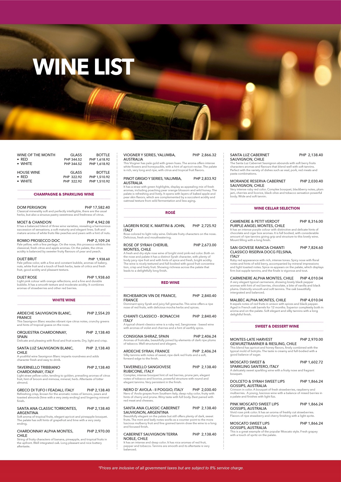 Wine & Beverage - Waterfront Hotels & Casino